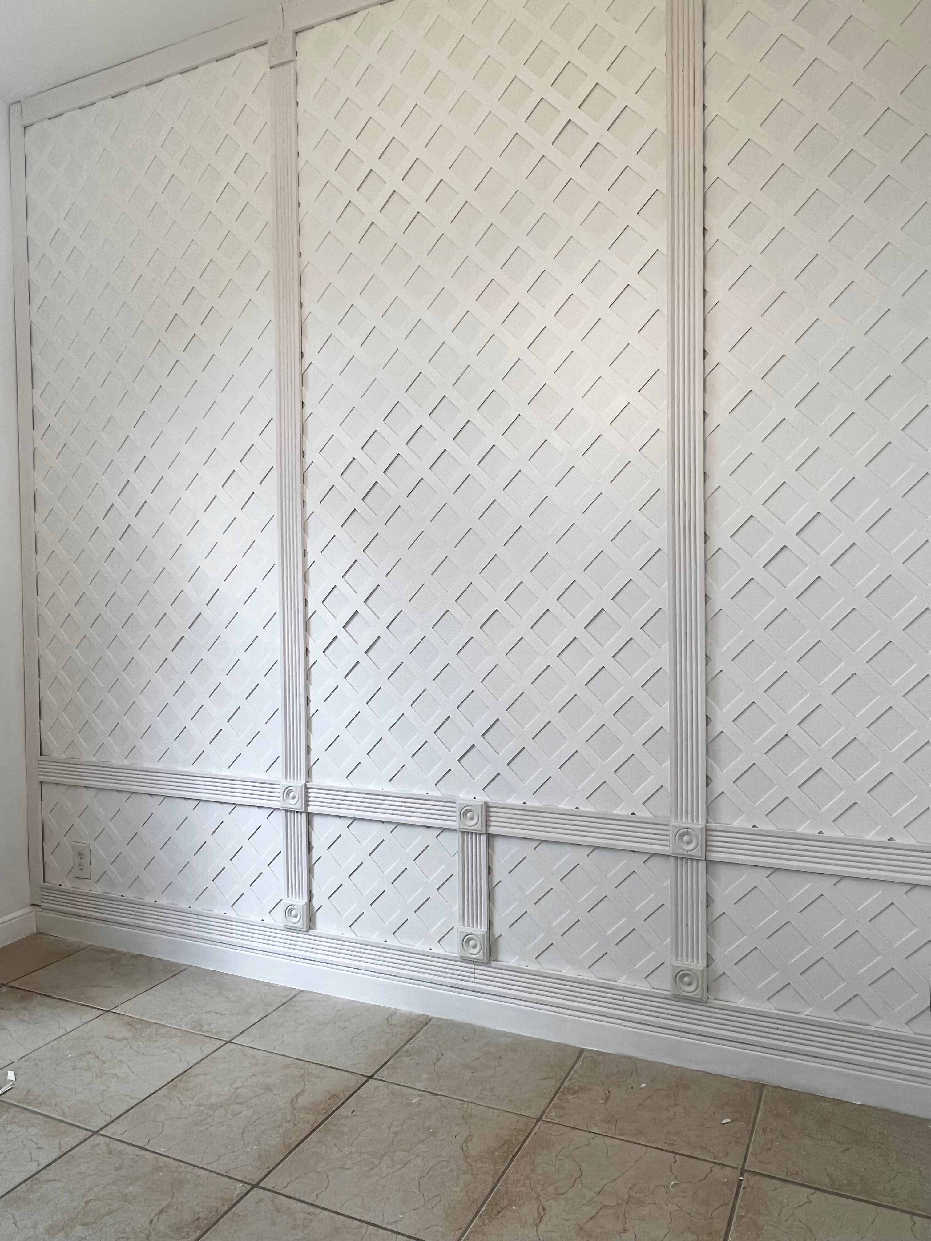 How to Install a DIY Lattice Wall Room | Classically Jill